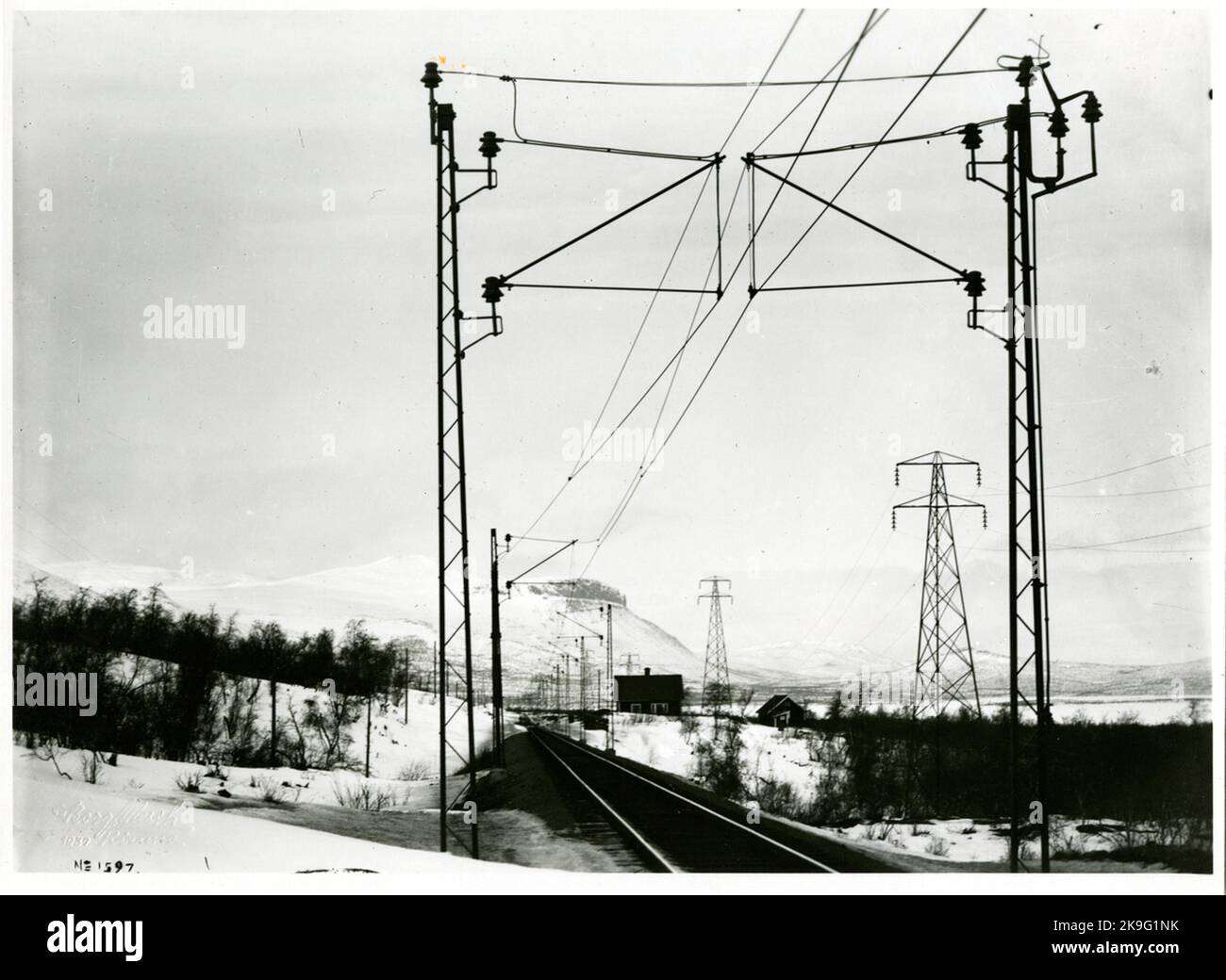 The national border track with kaisepakta in the background Stock Photo ...