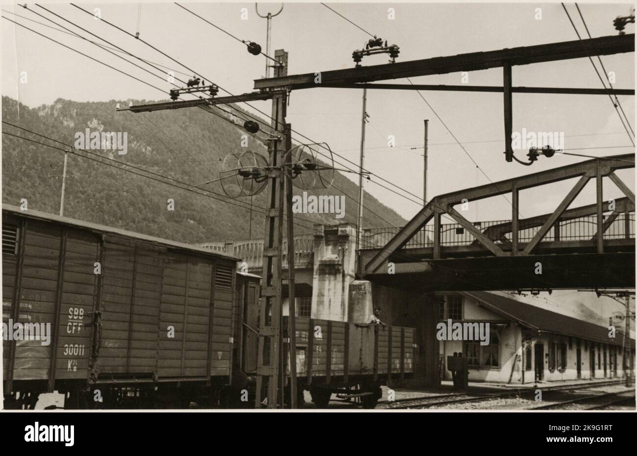 Freight wagons at the yard Stock Photo - Alamy
