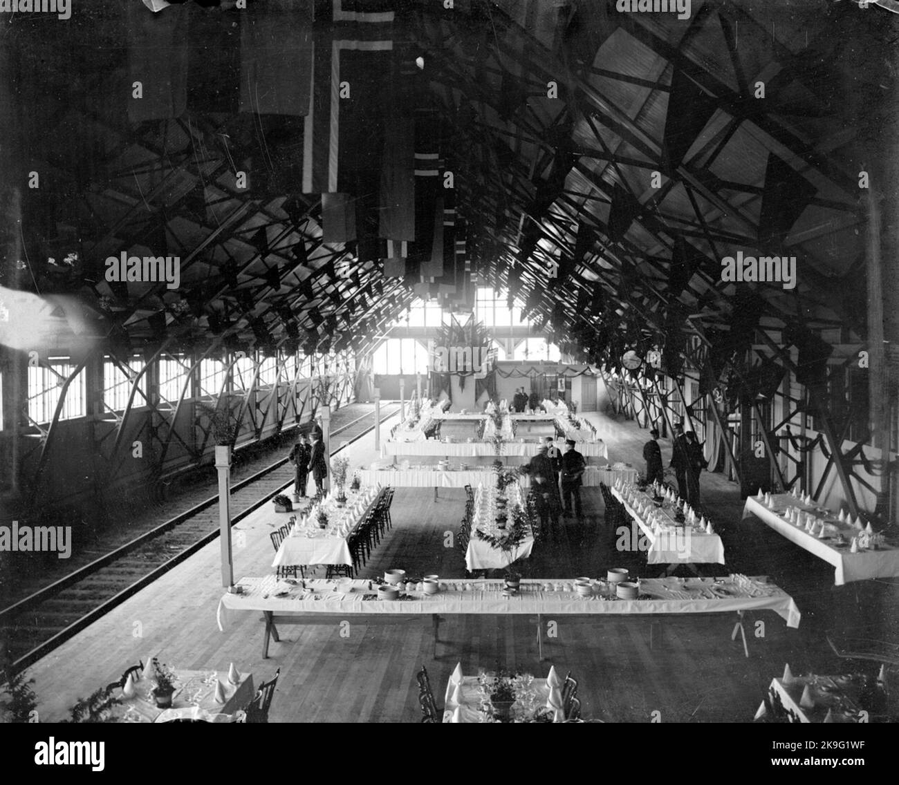The track hall at the inauguration Stock Photo - Alamy