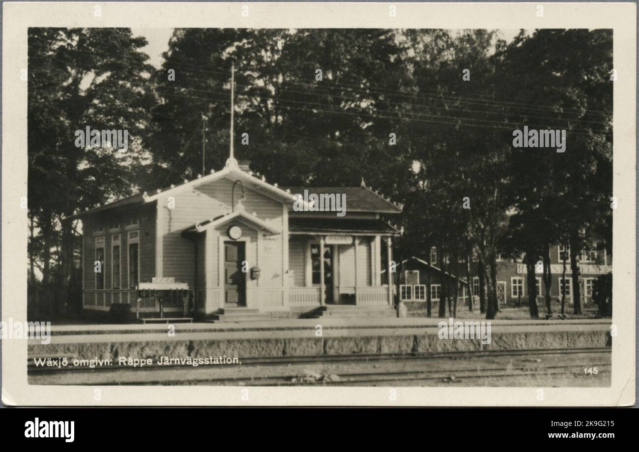 Räppe railway station Stock Photo - Alamy