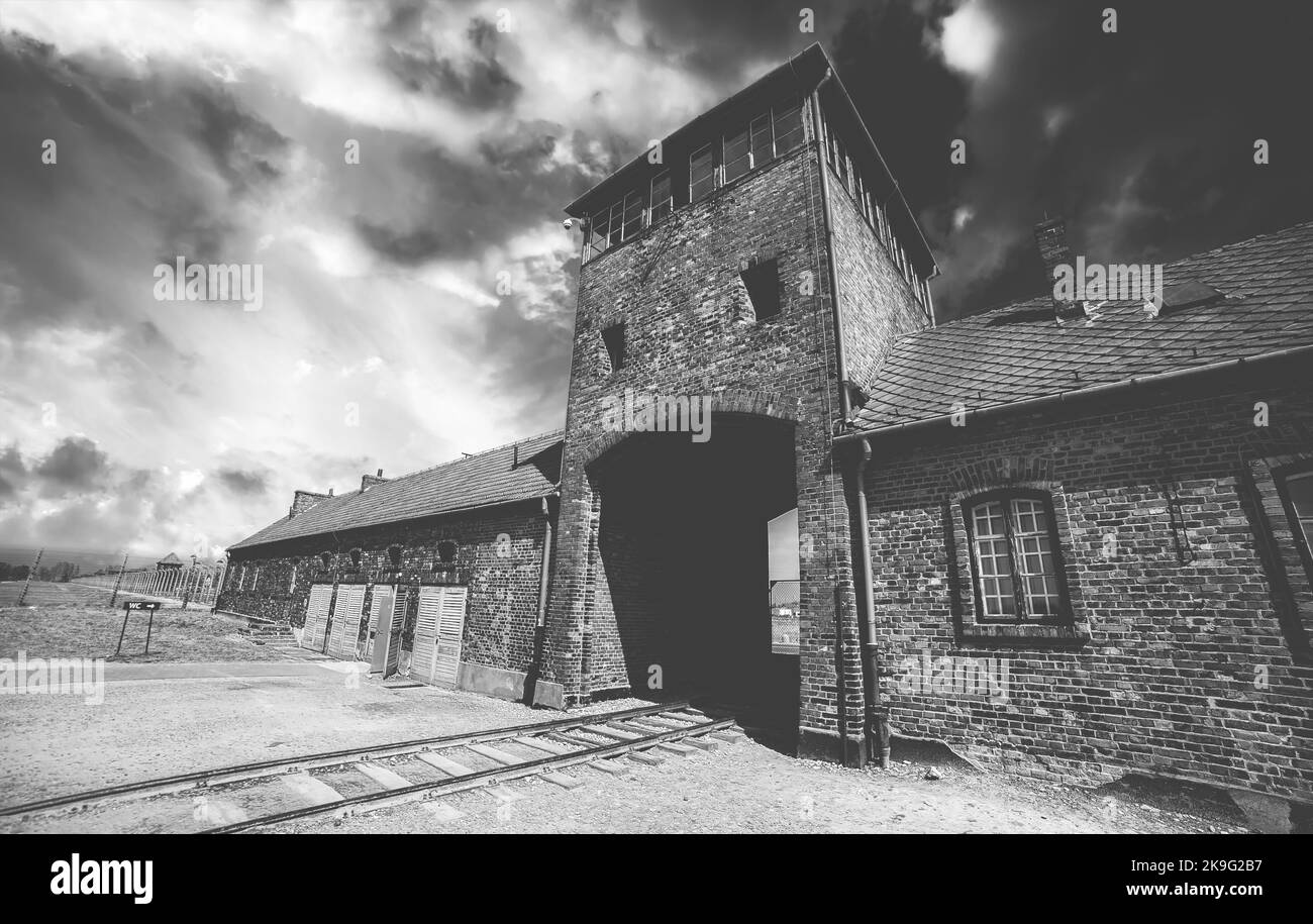 Train concentration camp Black and White Stock Photos & Images - Alamy
