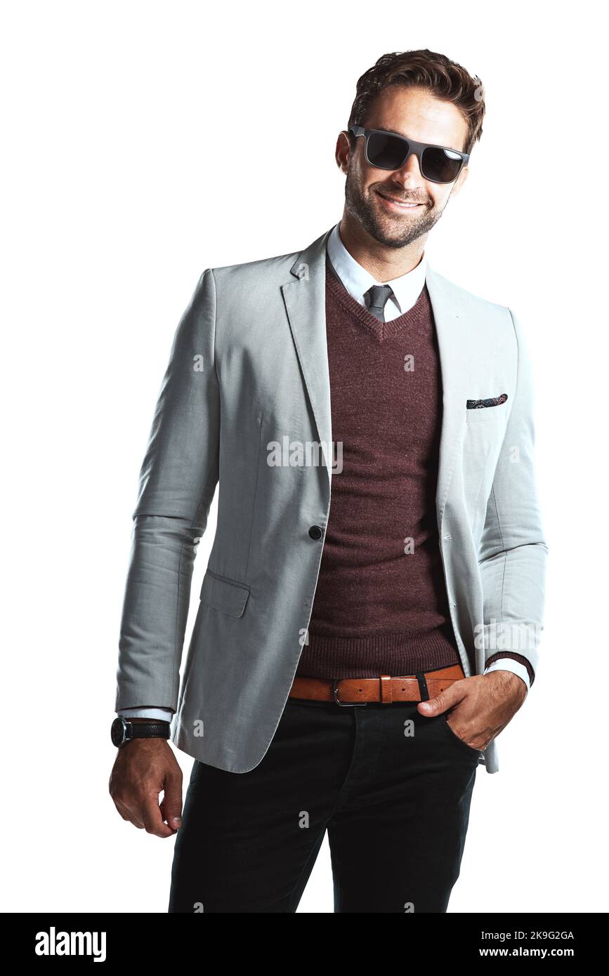 Keep it smart, keep it cool. Studio shot of a handsome young man posing ...