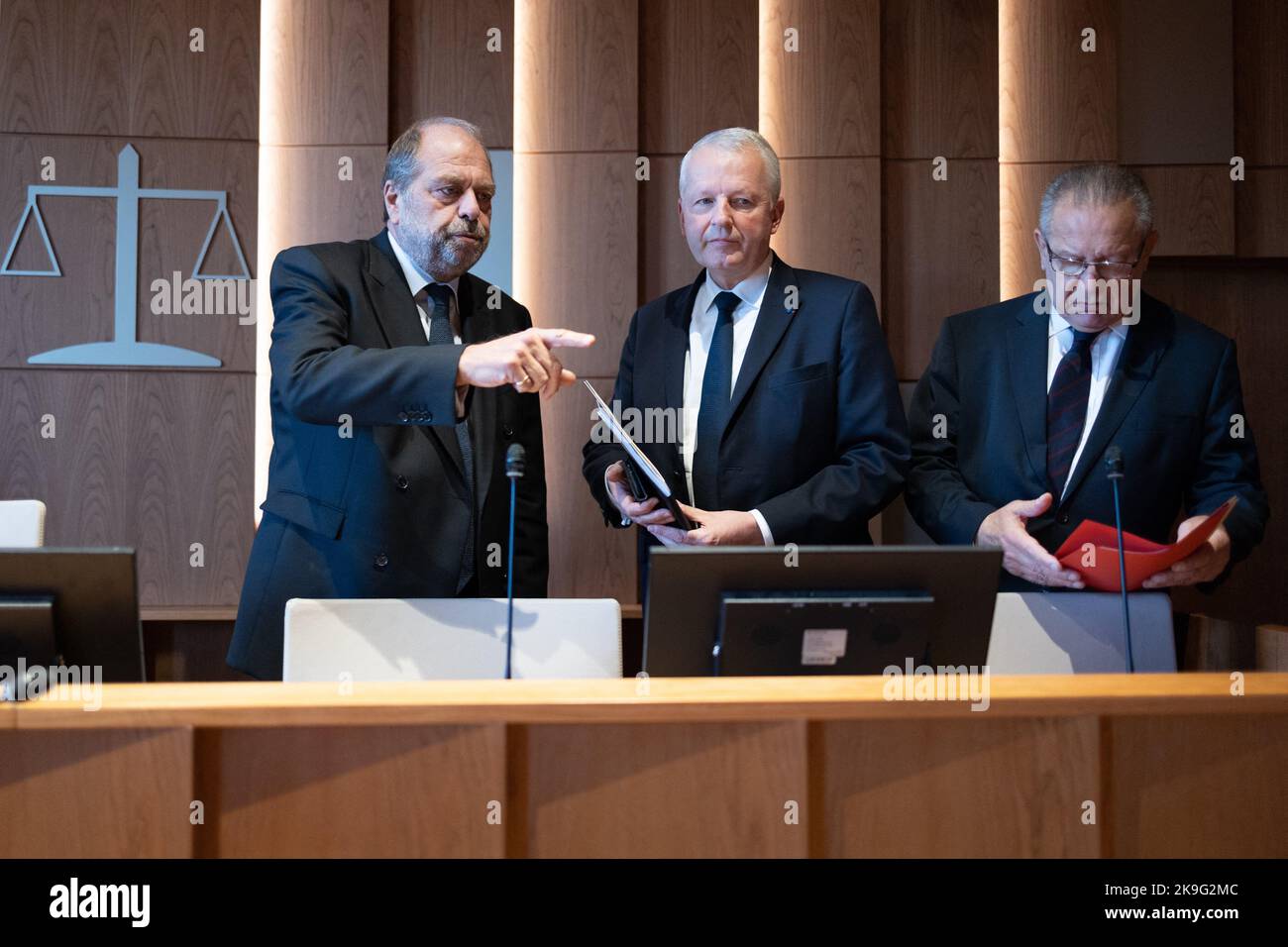 French Keeper of the Seals, Minister of Justice Eric Dupond Moretti ...