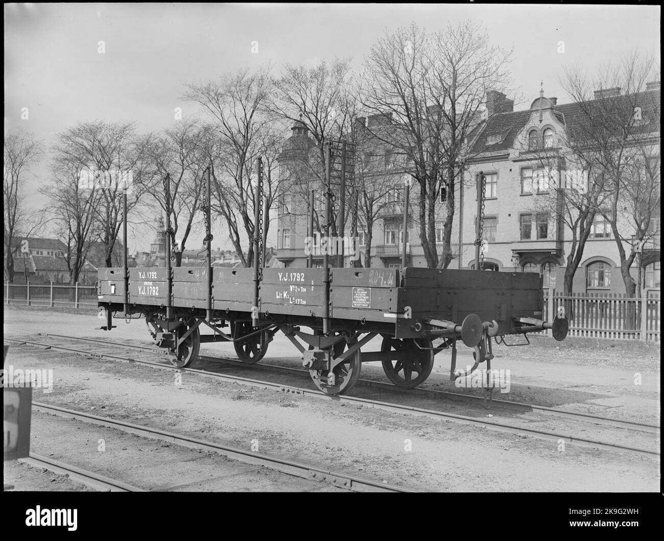 Open Freight Wagon Used by Ystads Järvnvägs, YJ K3 1792 Stock Photo - Alamy
