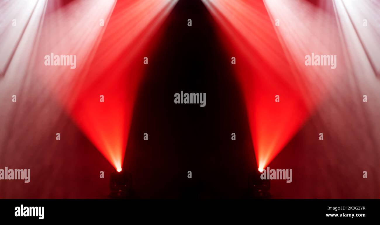 Light on a free stage, scene with red spotlights Stock Photo - Alamy