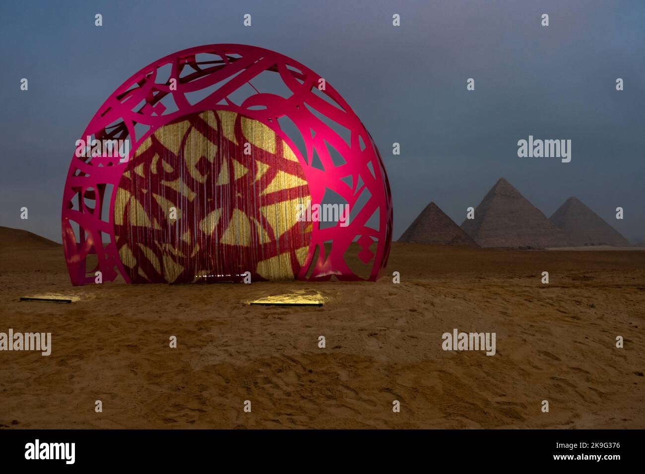 An installation by Tunisian-French artist eL Seed, entitled ‘Secrets of ...