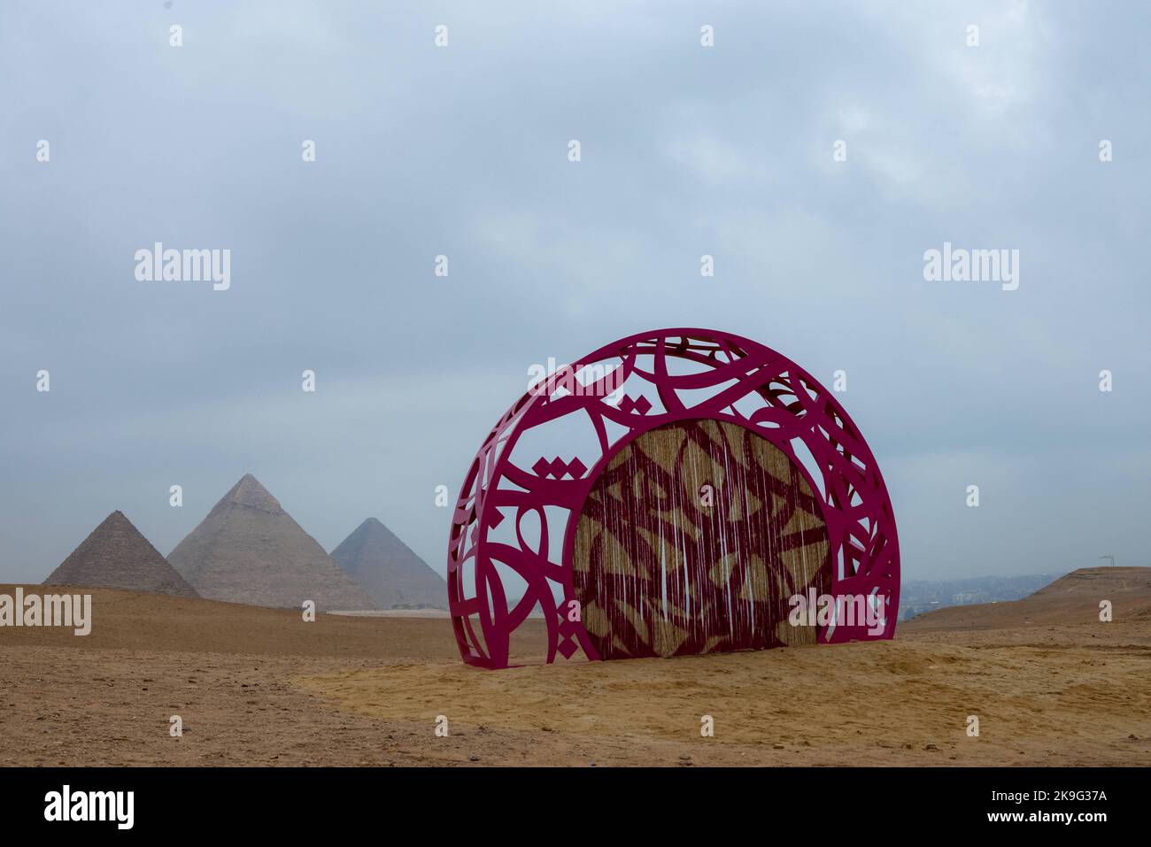 An installation by Tunisian-French artist eL Seed, entitled ‘Secrets of ...