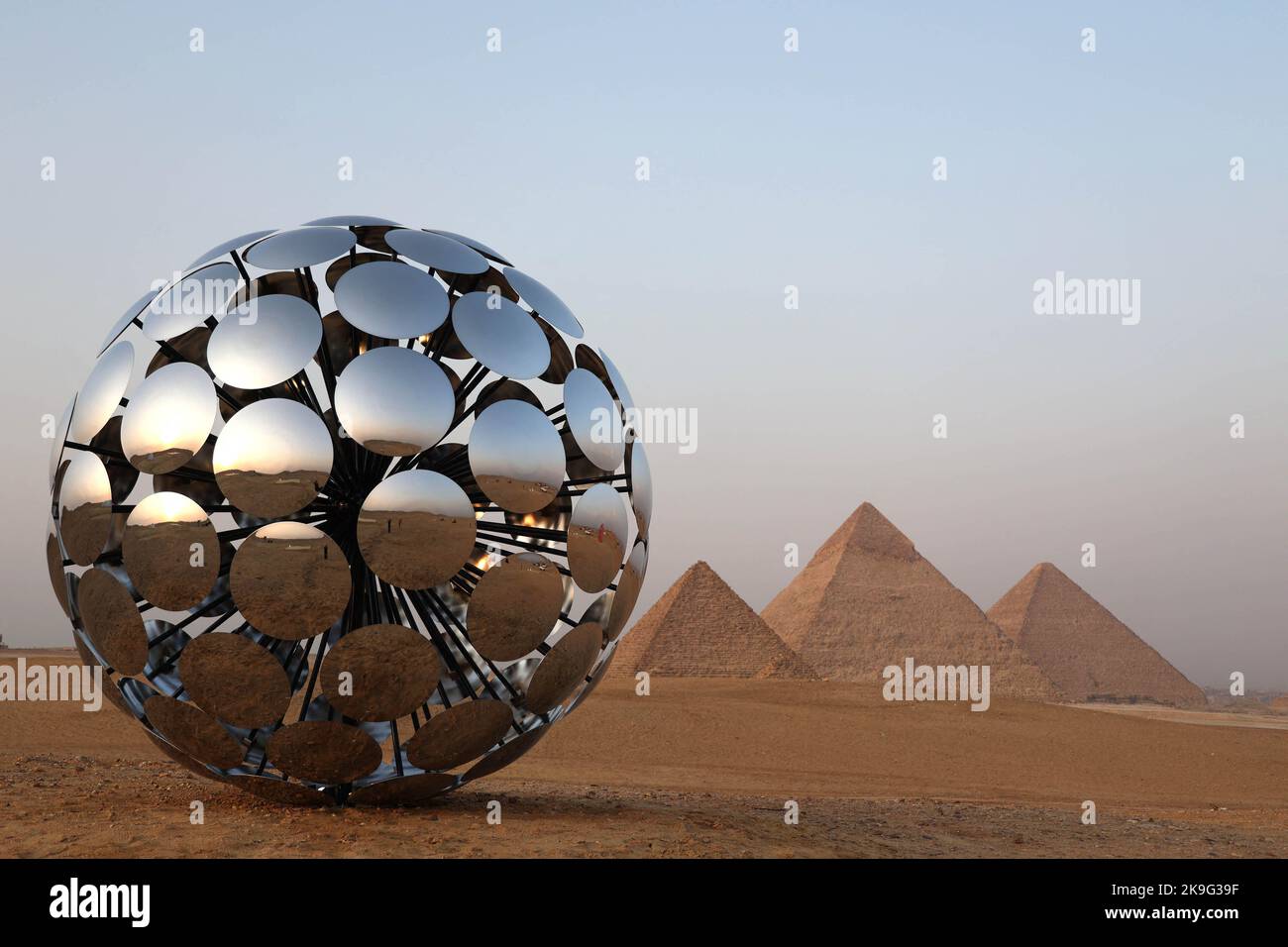 An installation by Spanish artist SpY, entitled ‘Orb: Under the Same ...