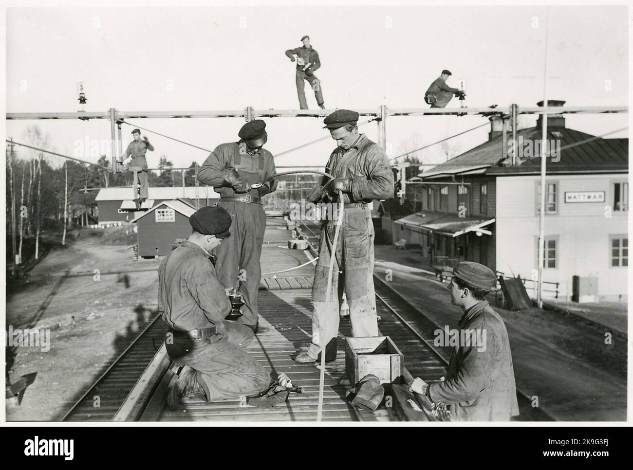 The electrification of the line Östersund - Storlien Stock Photo - Alamy
