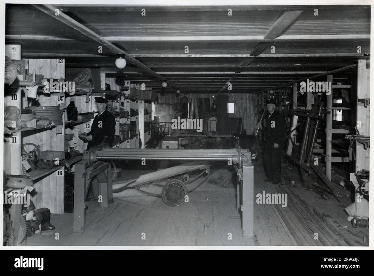 Interior of central magazines in Alvesta Stock Photo - Alamy