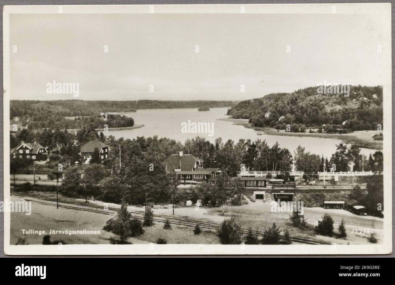 The railway station Tullinge Stock Photo - Alamy