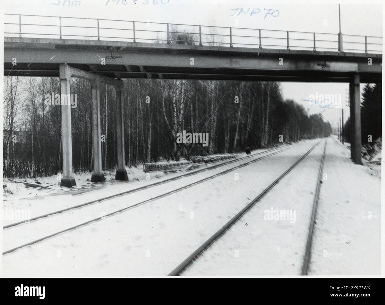 The line between Stugsund and Söderhamn. Left track State Railways, Sj ...