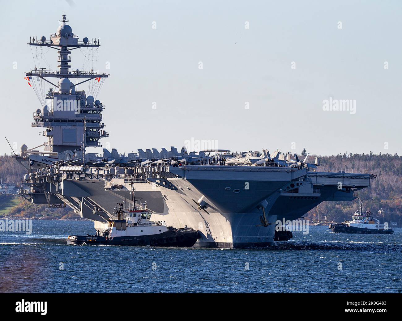 Canada. 28th Oct, 2022. The USS Gerald R. Ford, one of the world's ...