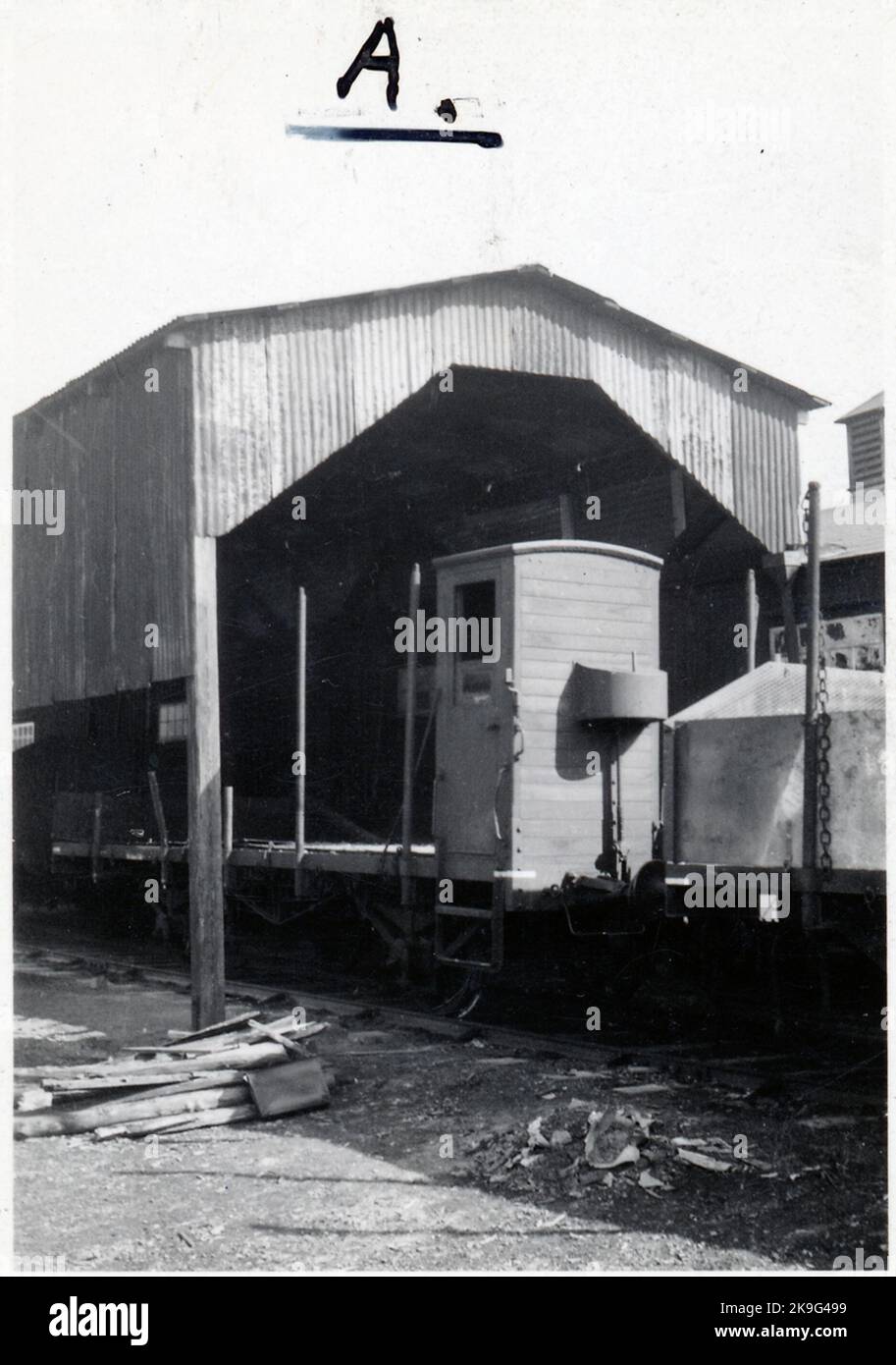 Loading area under roof Stock Photo - Alamy