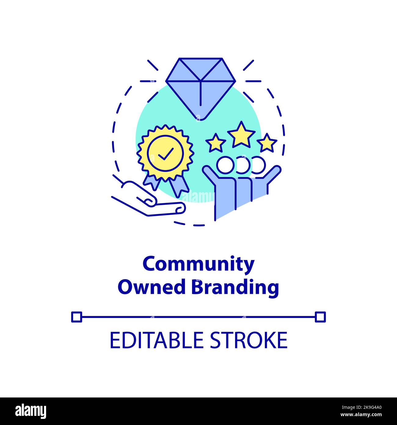 Community property linear icon Cut Out Stock Images & Pictures - Alamy