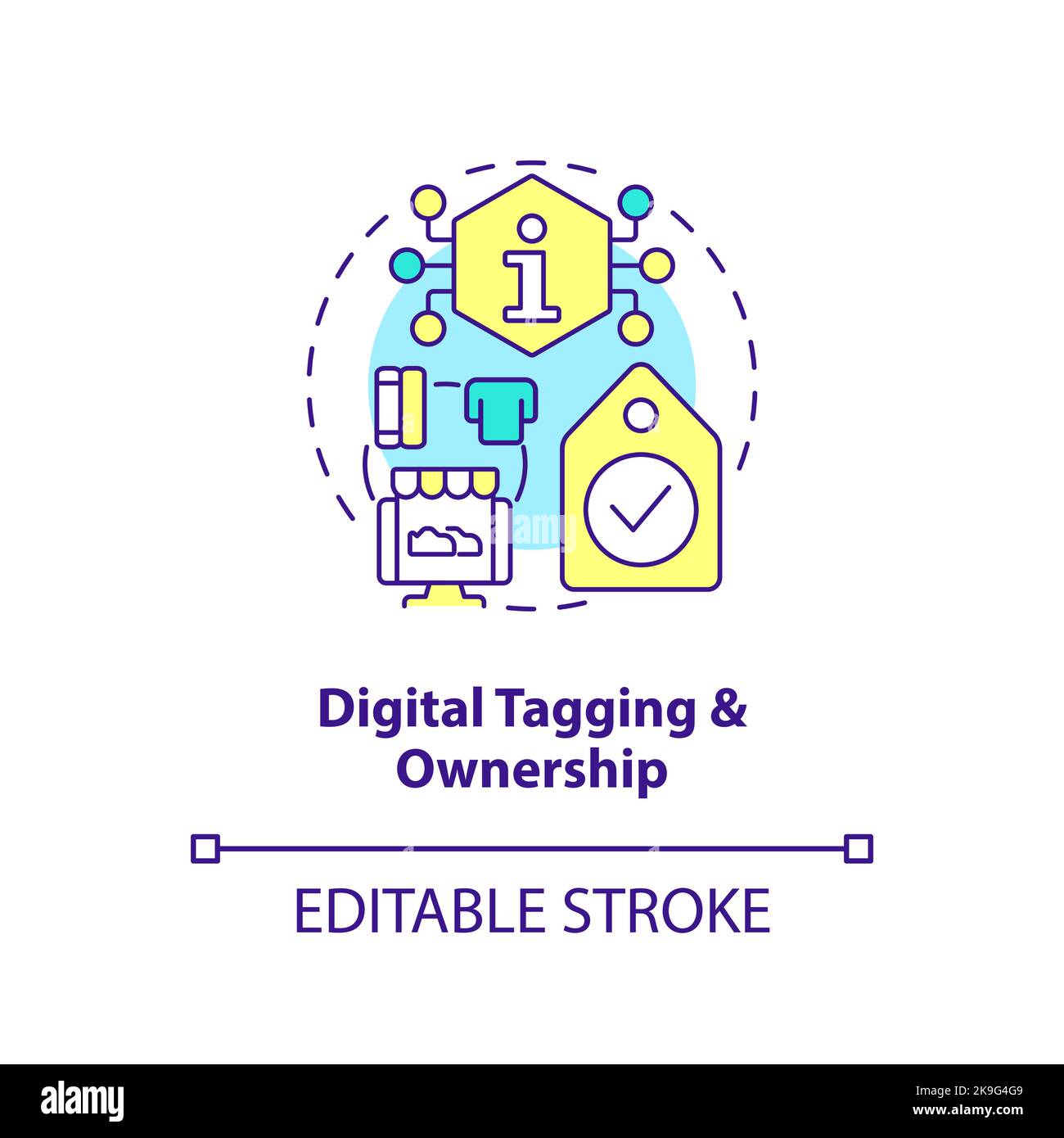 Digital tagging and ownership concept icon Stock Vector Image & Art - Alamy Digital tagging and ownership concept icon Stock Vector Image & Art - Alamy