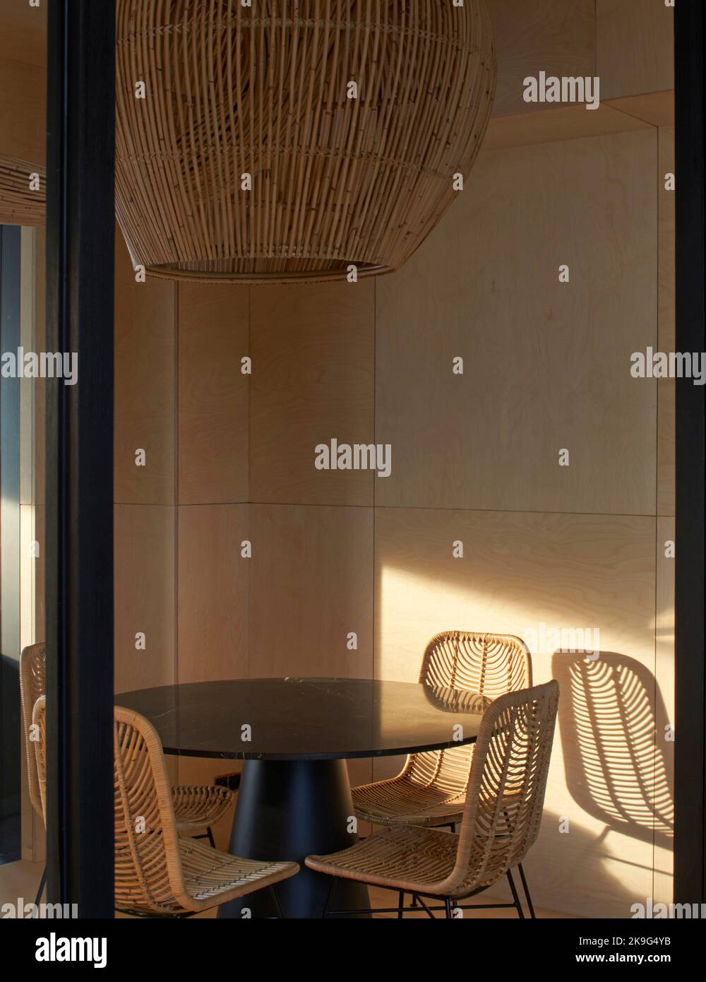 Office space with curvaceous Rattan installation. Ice Ball Factory ...