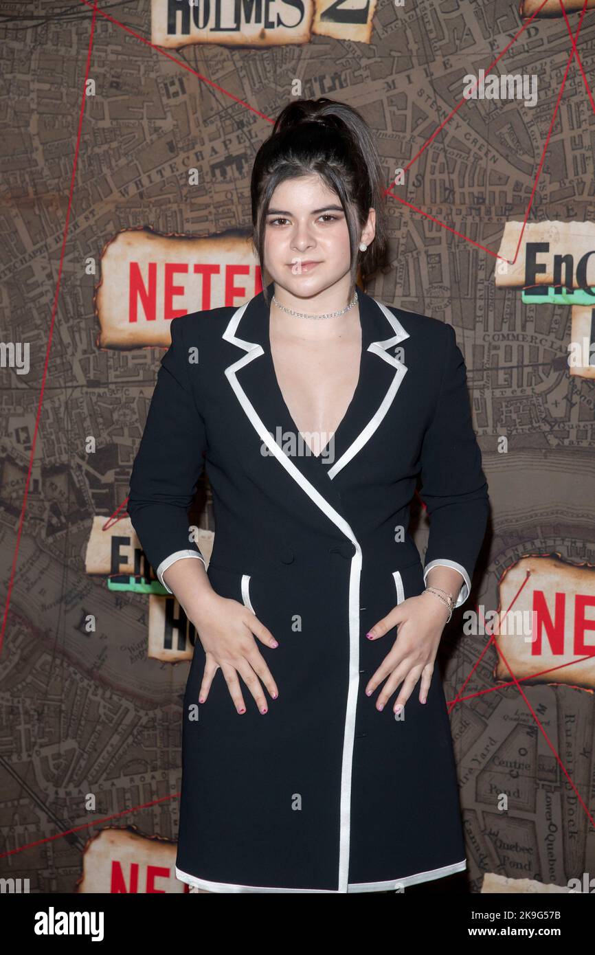 Gabriella Pizzolo attends Netflix's "Enola Holmes 2" world premiere at ...
