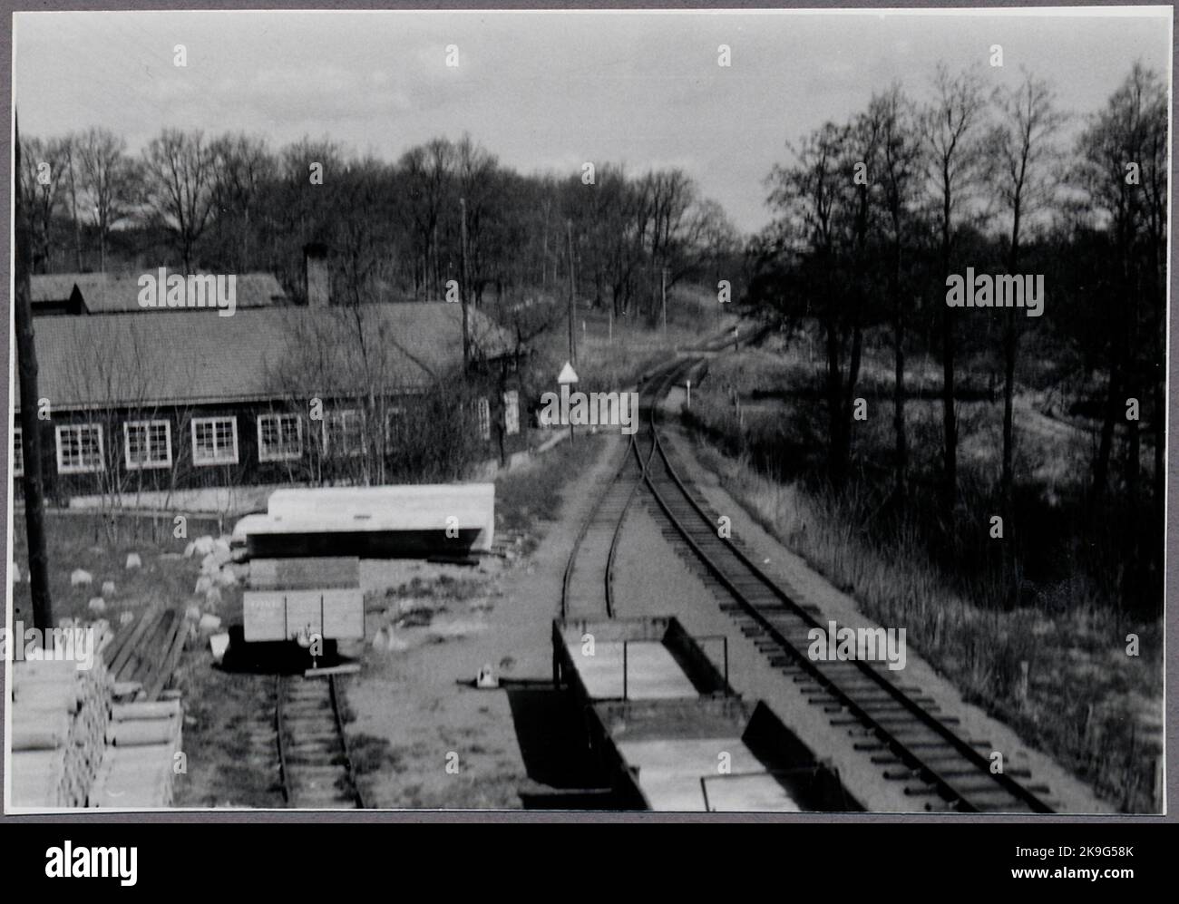 Bangården at Almvik station Stock Photo - Alamy