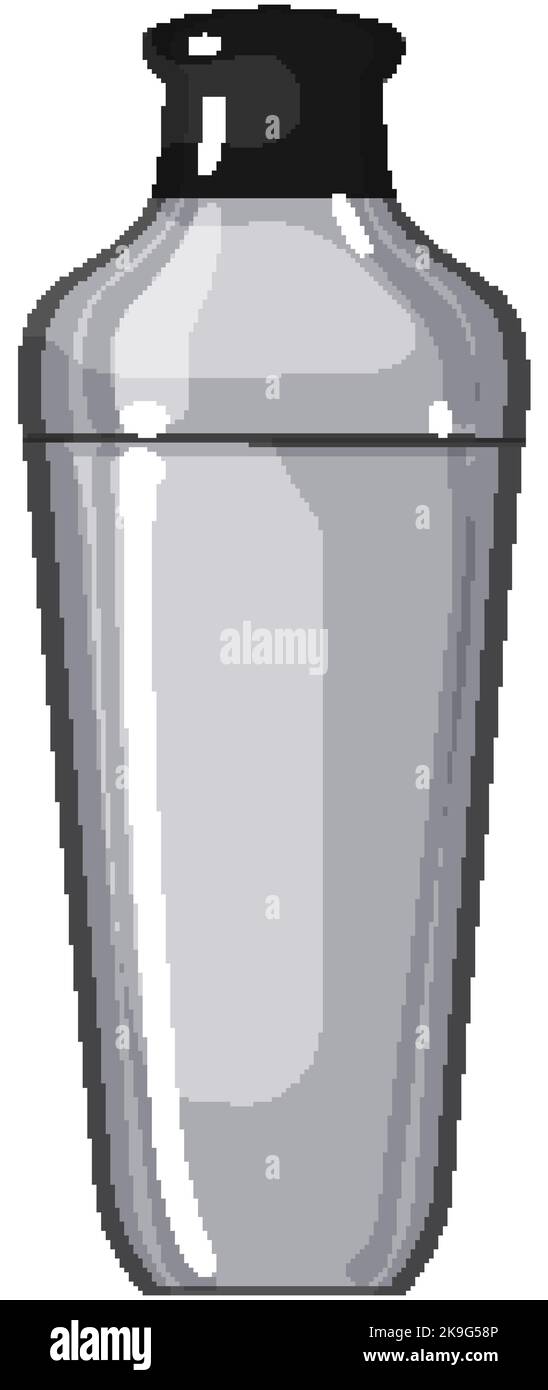 Drink Cocktail Shaker Cartoon Vector Illustration Stock Vector Image