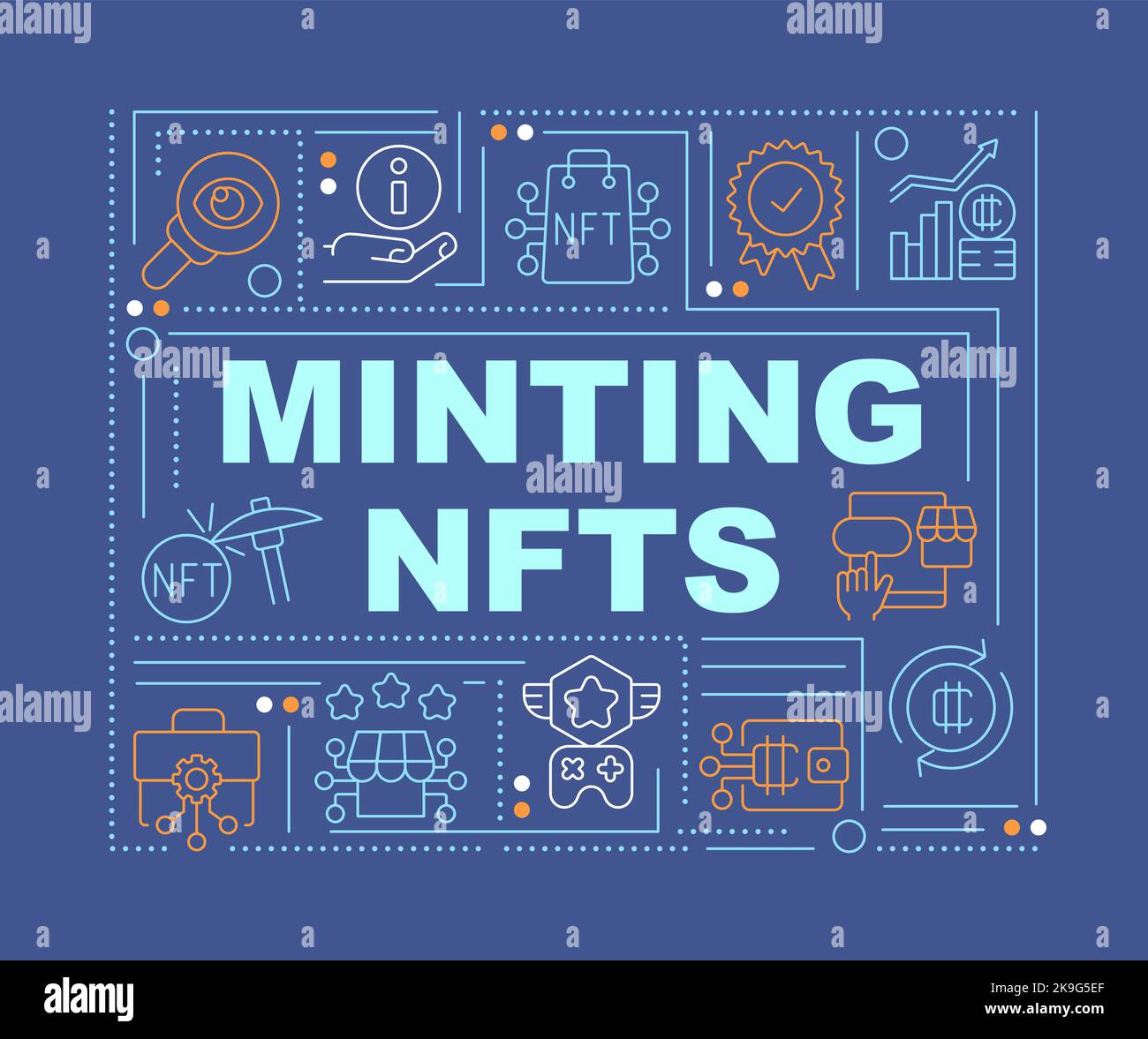 NFT word concepts dark blue banner Stock Vector Image & Art - Alamy