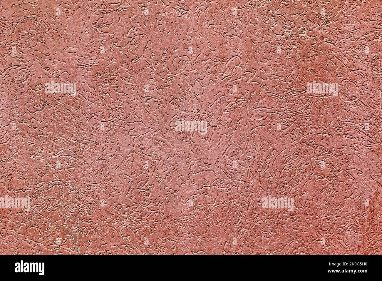 Fine detail light red textured plaster wall surface Stock Photo - Alamy