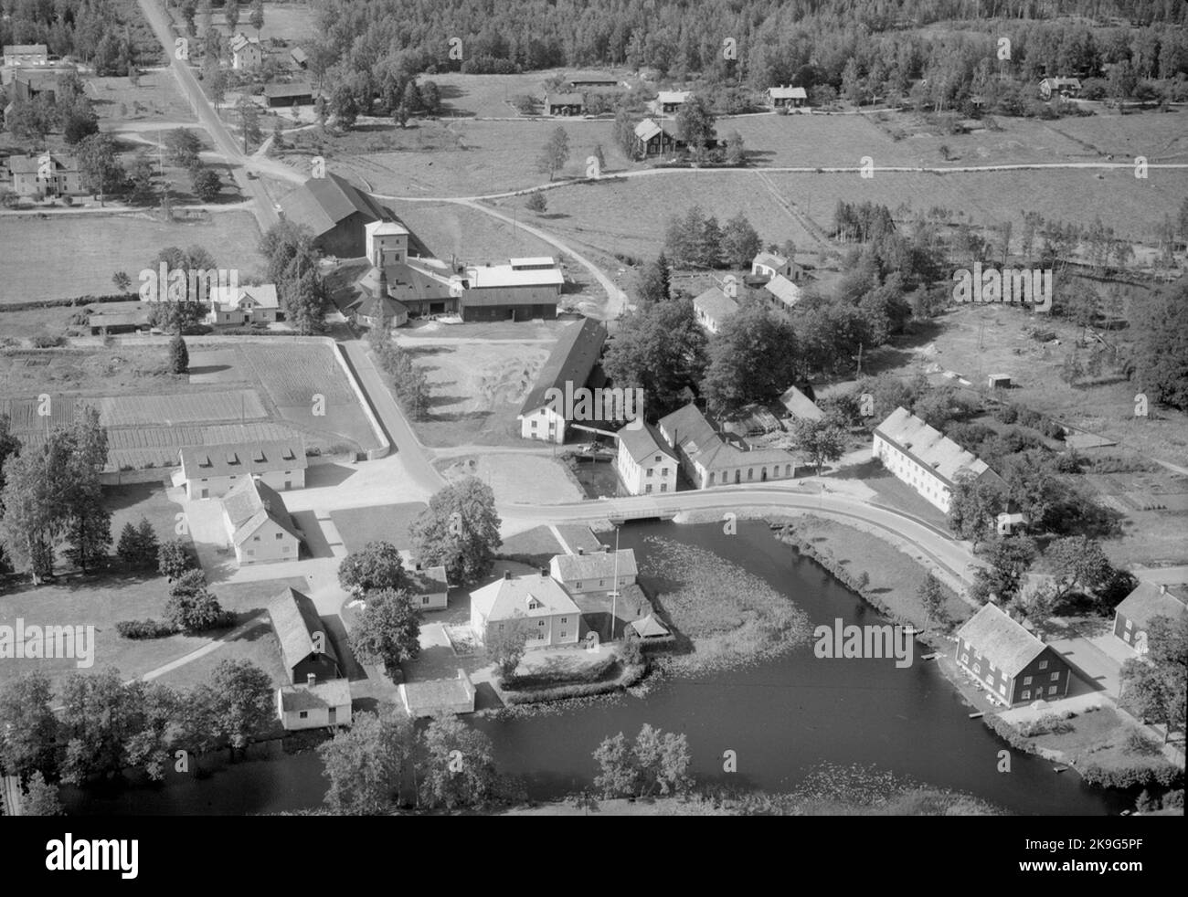 Aerial photo over the mill Stock Photo - Alamy