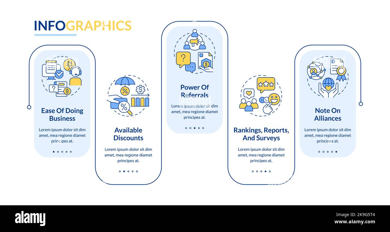 Choose right insurance provider circle rectangle infographic template ...