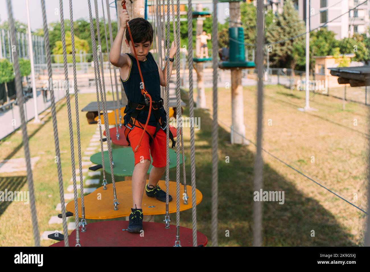 Tree top ropes course hi-res stock photography and images - Alamy