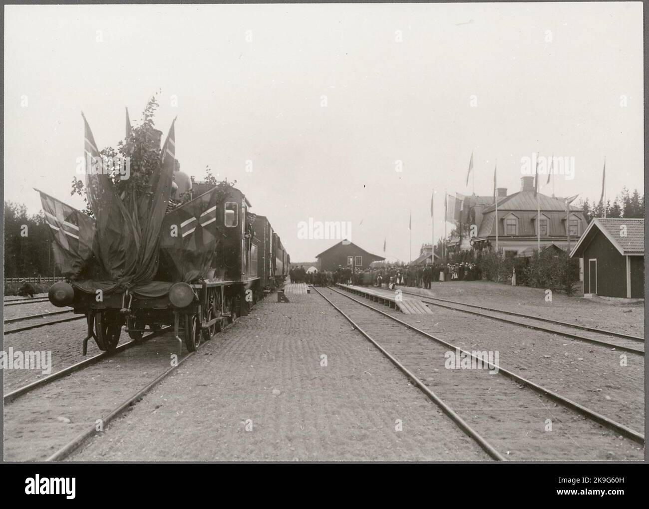 SGGJ K2 2 Gysinge station inauguration train Stock Photo - Alamy