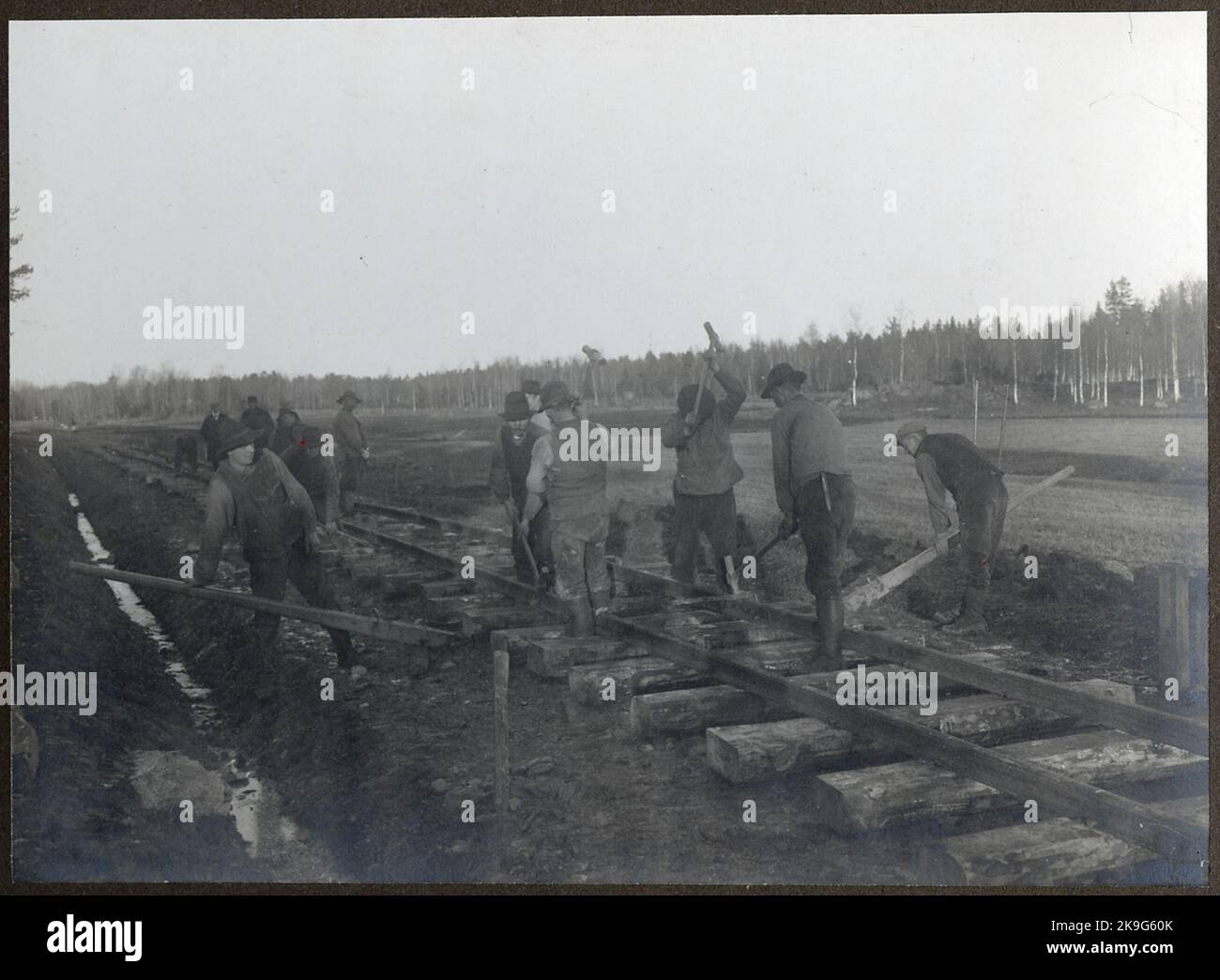 The rail tip at KM 6 Stock Photo - Alamy