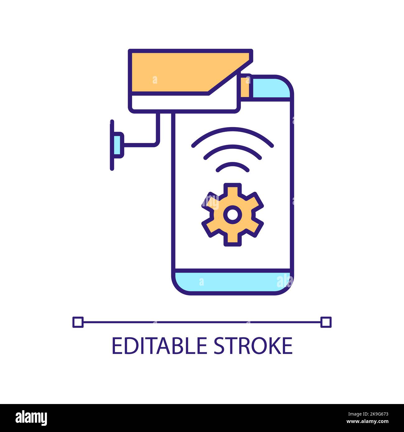 Remote monitoring Stock Vector Images - Alamy