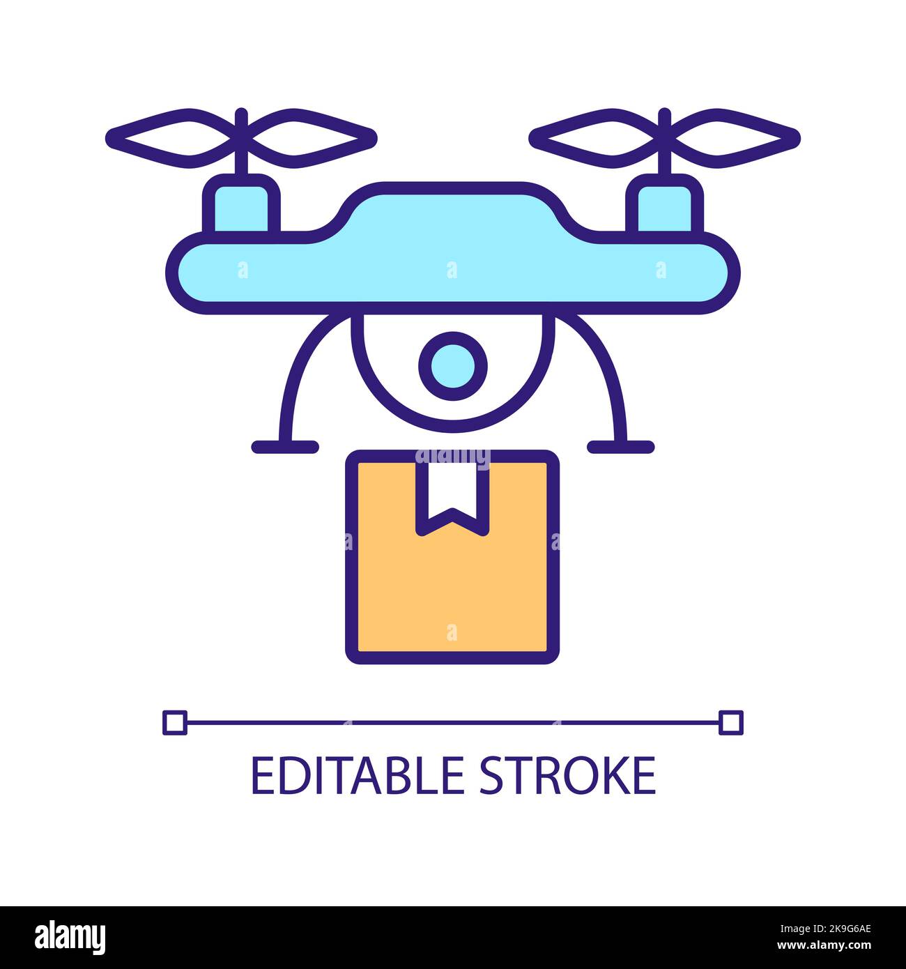 Drone color line icon Cut Out Stock Images & Pictures - Alamy