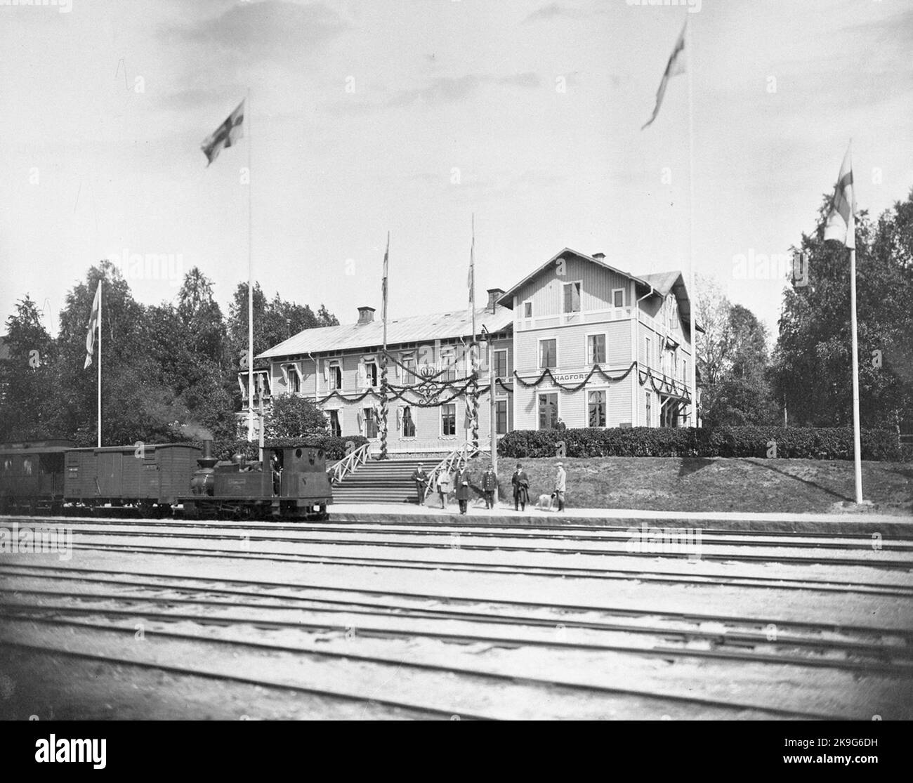 NKJ Lok 6 Carlsdahl. Nora - Karlskoga Railway.hagfors old station Stock ...