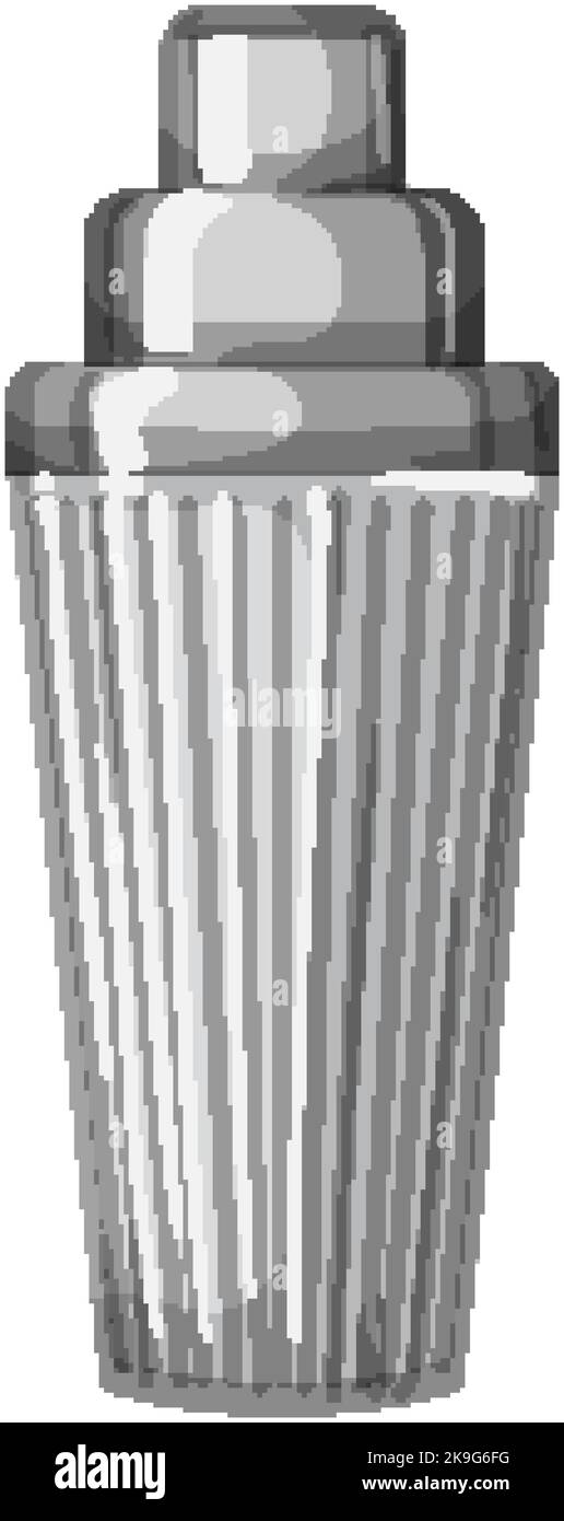 barman cocktail shaker cartoon vector illustration Stock Vector Image ...