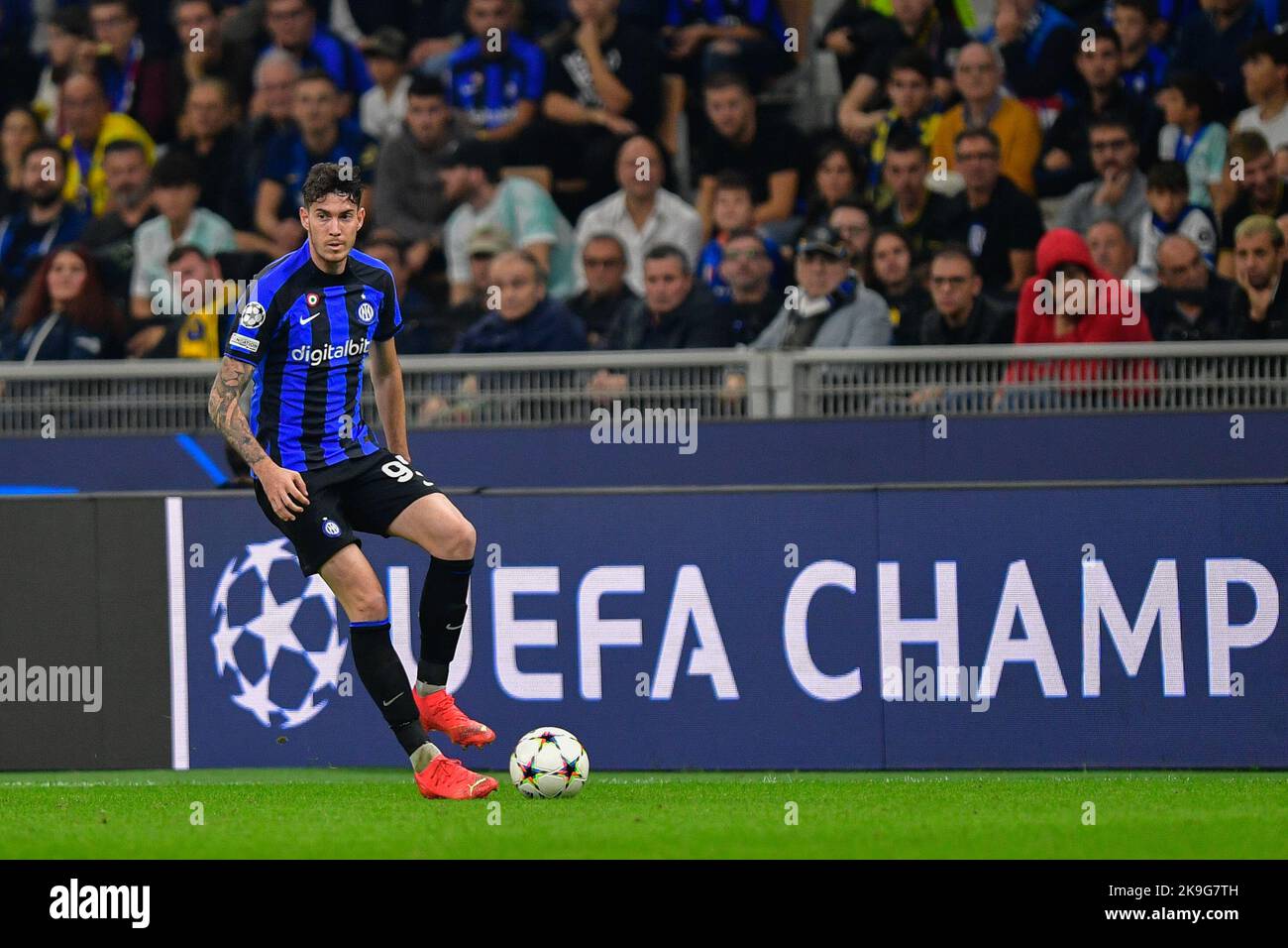 Milano, Italy. 26th, October 2022. Alessandro Bastoni (95) of Inter ...