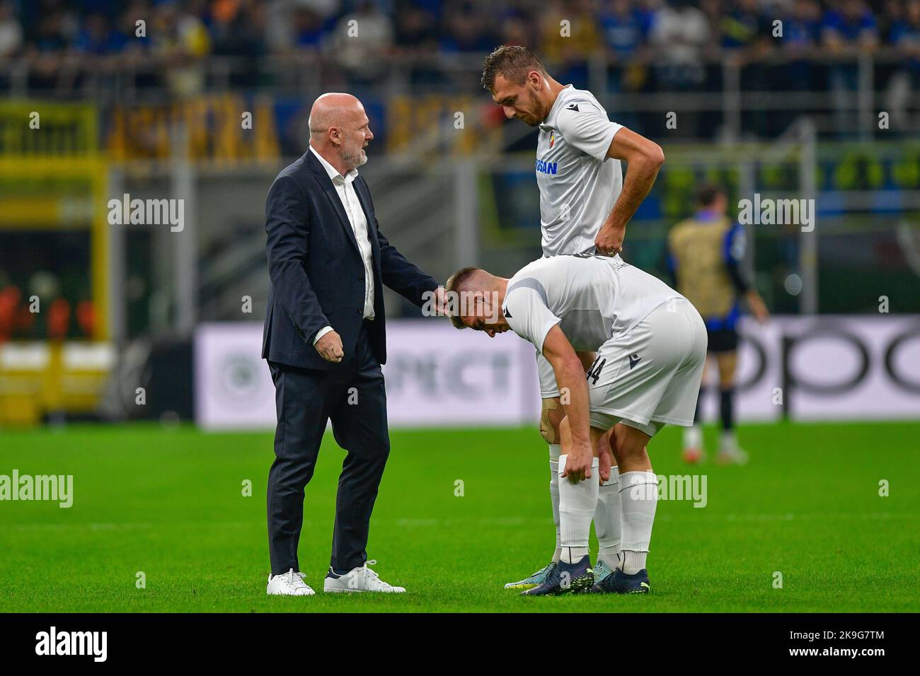 Milano, Italy. 26th, October 2022. Head coach Michal Bilek of Viktoria ...