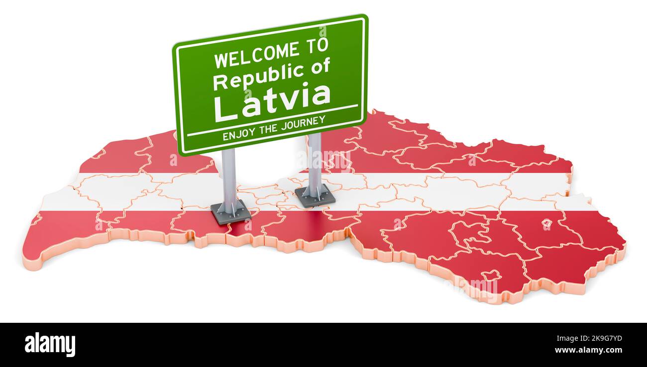 Latvia latvian flag map hi-res stock photography and images - Alamy