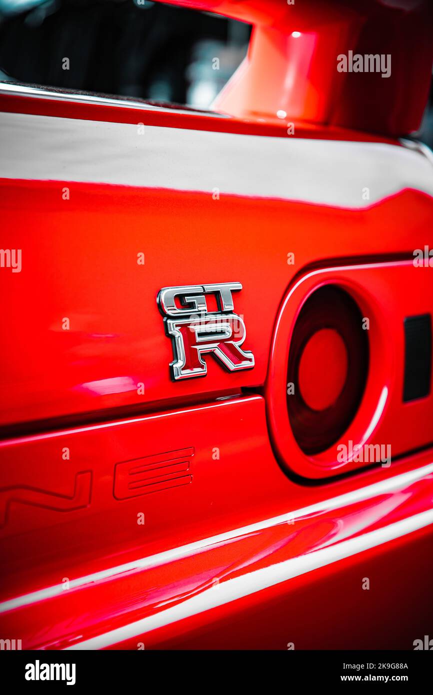 A closeup of a red Japanese sports car Stock Photo - Alamy