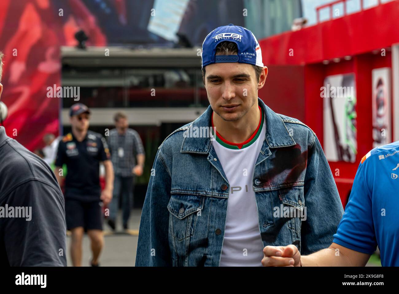 Mexico City, Mexico, 28th Oct 2022, Esteban Ocon, from France competes ...