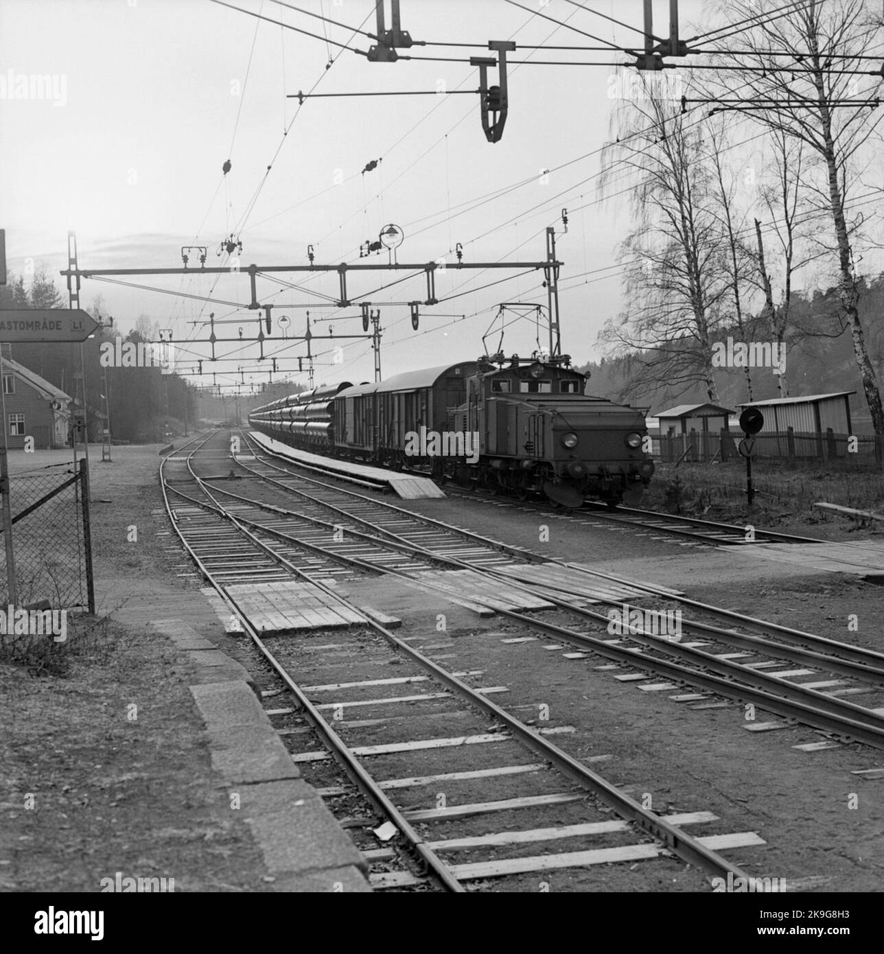 State Railways, SJ HG locomotives. Industrial track Jordbro. Transport ...