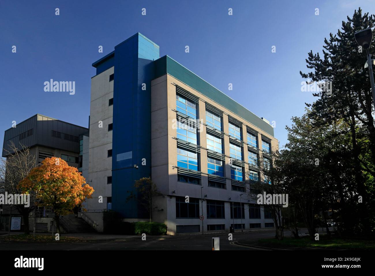 Interesting architecture at University Hospital of Wales, Heath Park ...