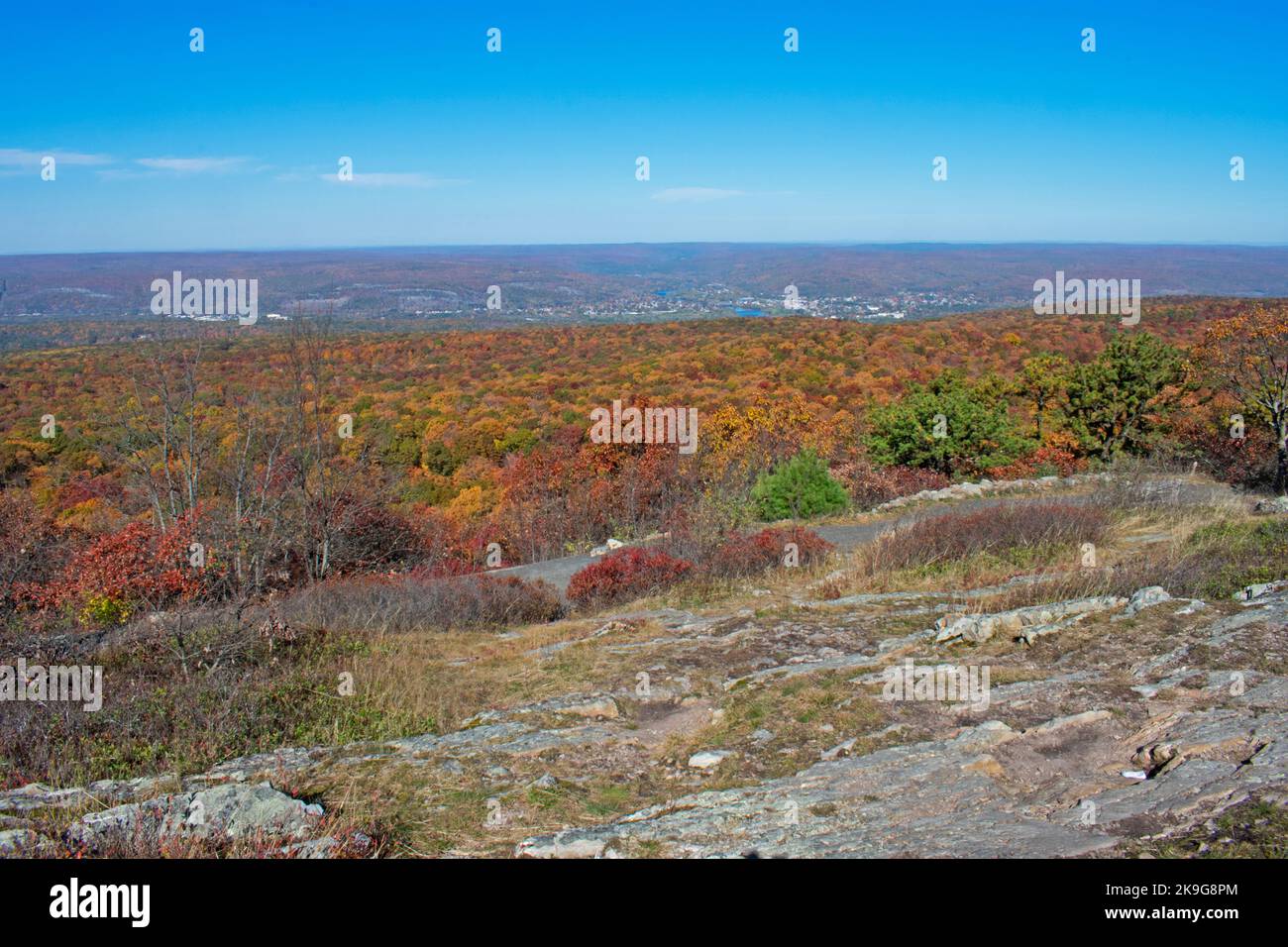 Striking autumn foliage colors and panoramic viewes at the monument ...