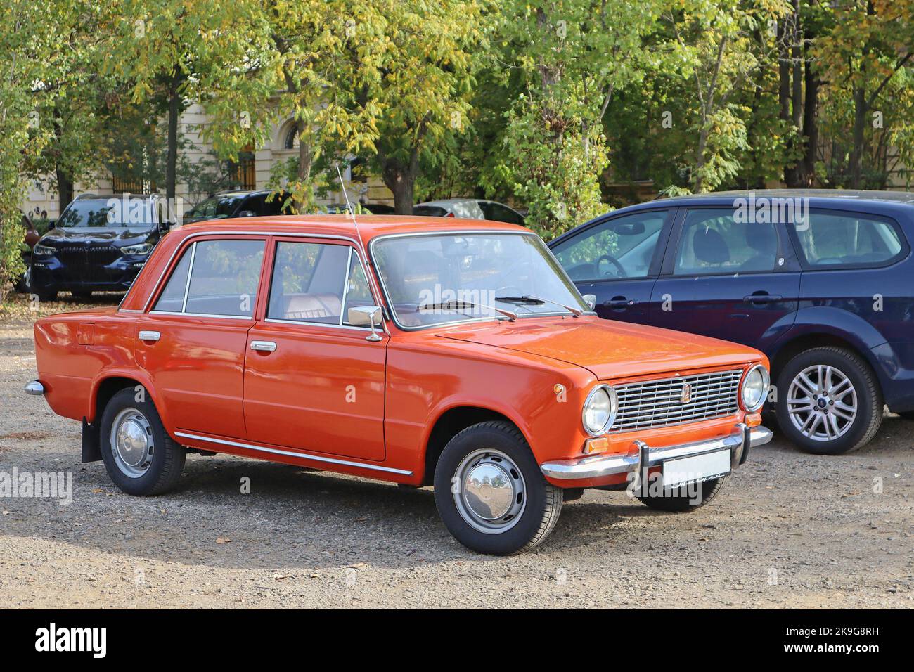 Blue lada car hi-res stock photography and images - Alamy