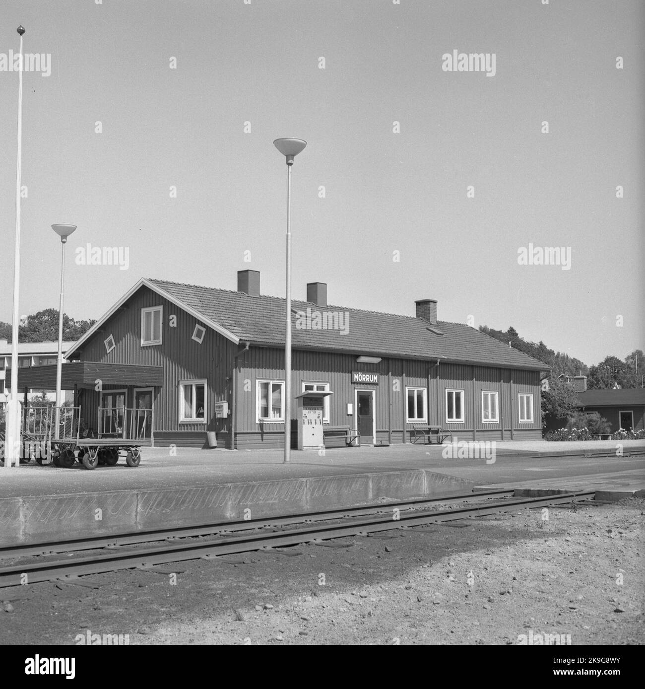 The railway station in Mörrum Stock Photo - Alamy