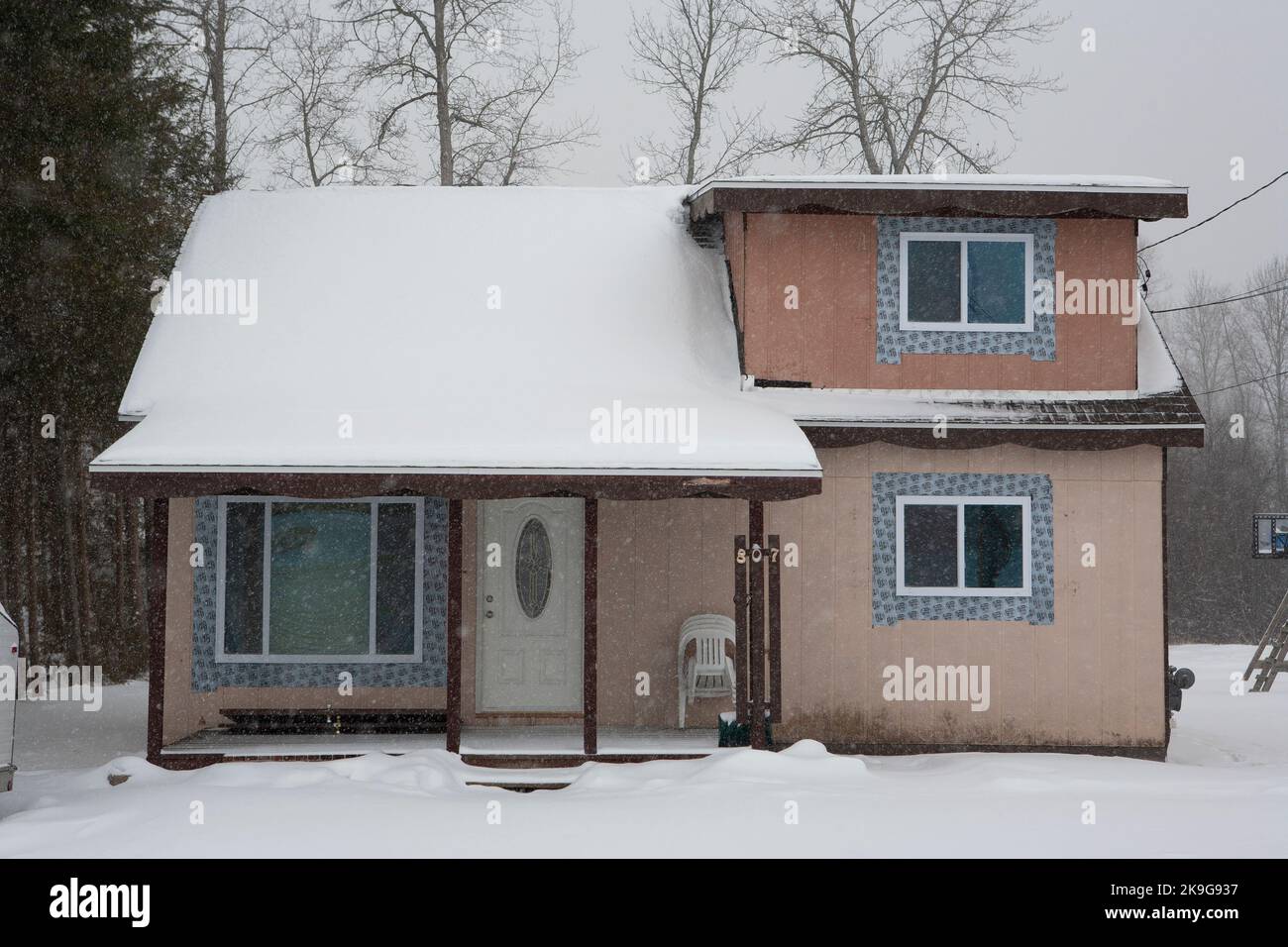 Winter near the lakes in Michigan Stock Photo - Alamy