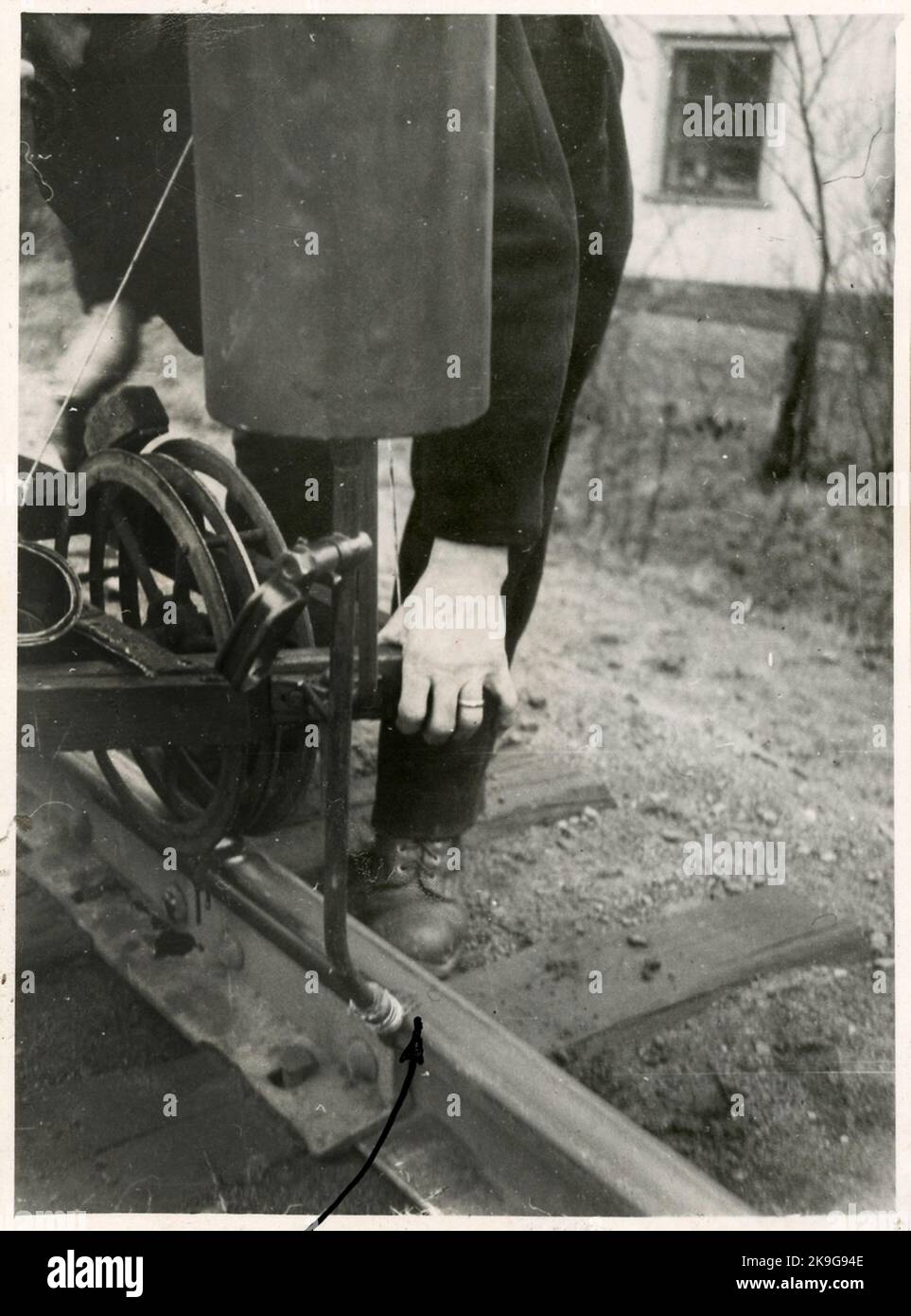 Flash lubrication from tramp dressin, system "Bollebygd Stock Photo - Alamy