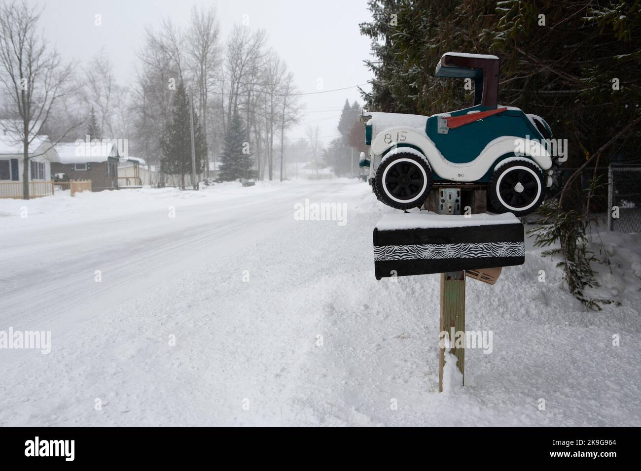 Winter near the lakes in Michigan Stock Photo - Alamy