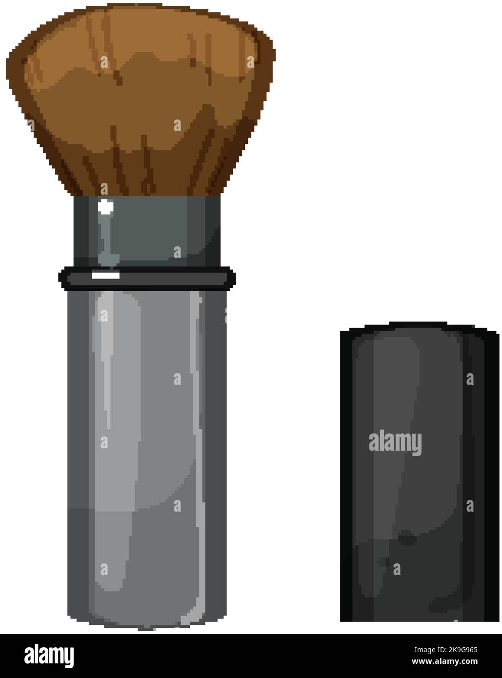 face cosmetic brush cartoon vector illustration Stock Vector Image ...