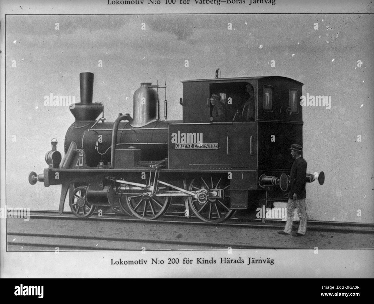 Delivery Photo. Kinds Härads Railway, KHDJ LOK 2 "Count E.J. Sparre ...